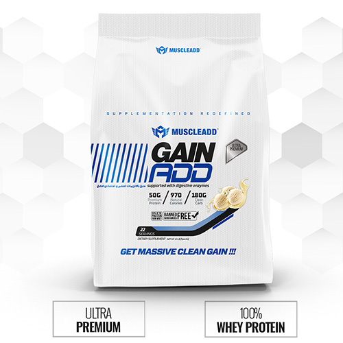 Muscle Add Gain Add-22Serv.-5.44KG-Vanilla | Maxmuscle Elite