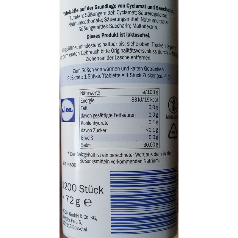 Suss Stoff Diet Sugar -1200pcs-72G | Maxmuscle Elite