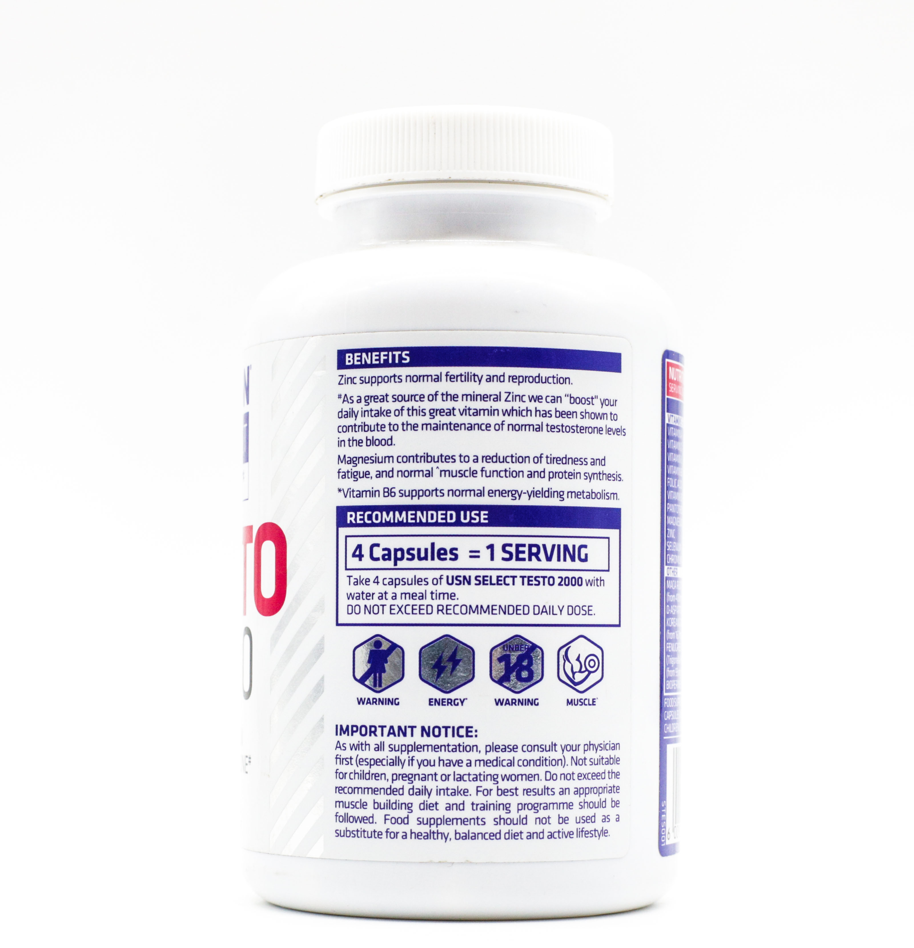 USN Select Boost Testo 2000-22Serv.-90Caps. | Maxmuscle Elite