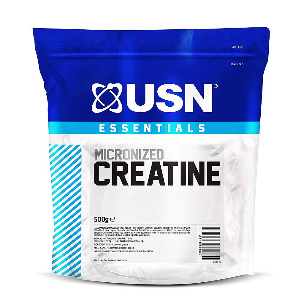 USN Essentials Creatine Micronized-100Serv.-500G | Maxmuscle Elite