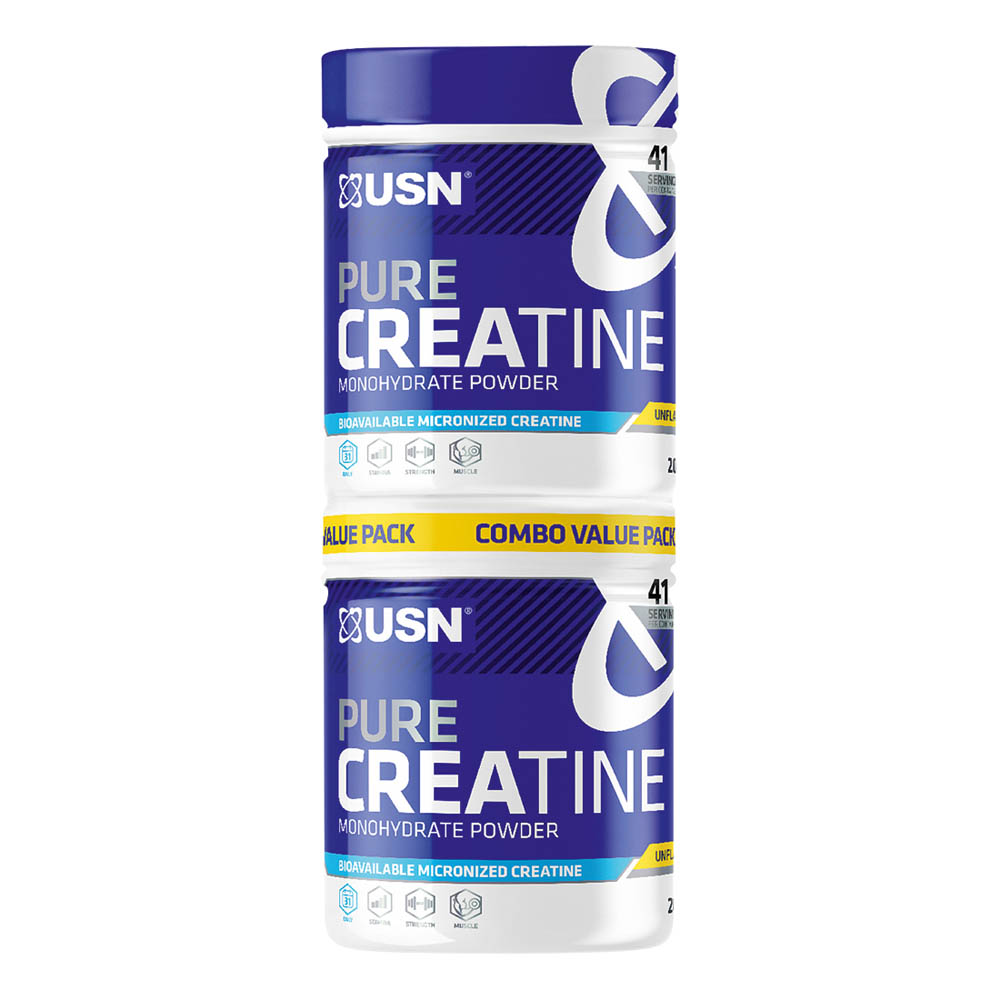 USN Pure Creatine Monohydrate Powder-205G+205G | Maxmuscle Elite