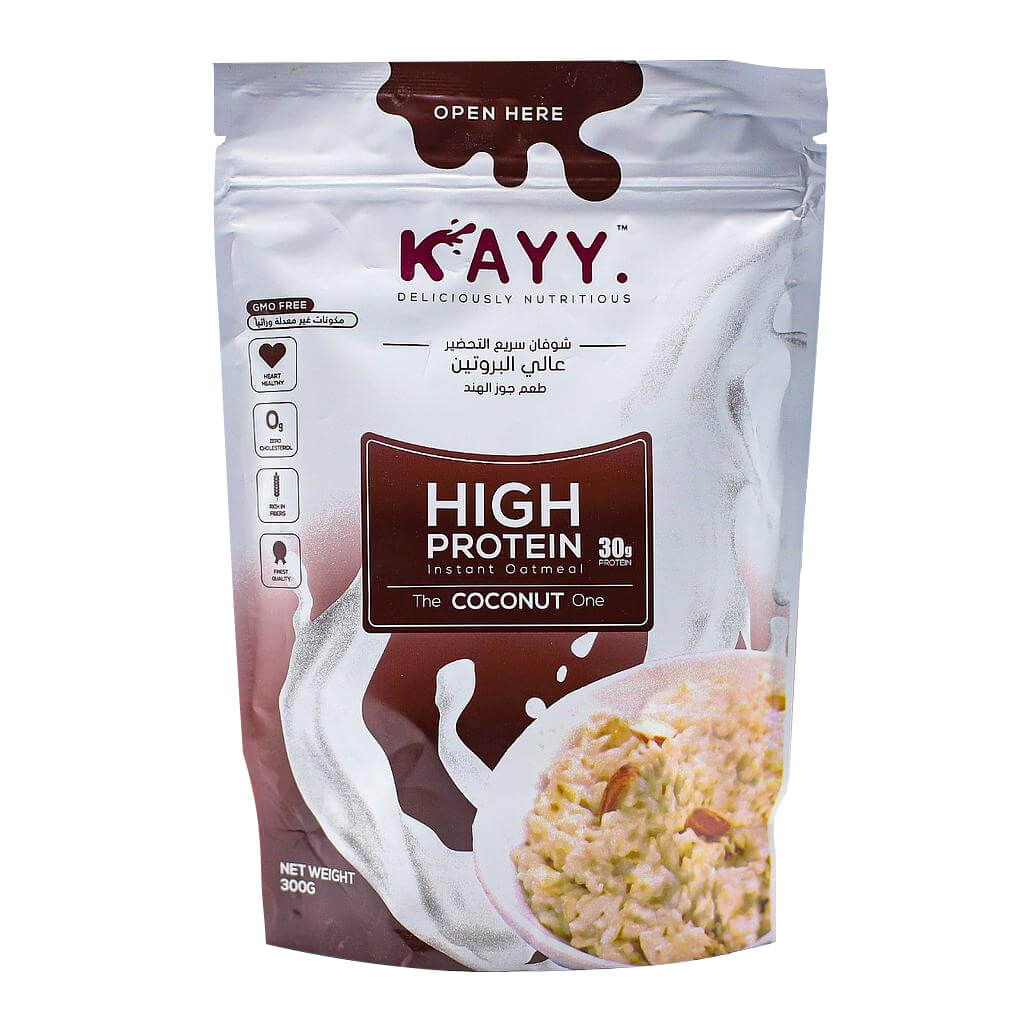 Kayy High Protein Instant Oatmeal-300G-Coconut | Maxmuscle Elite