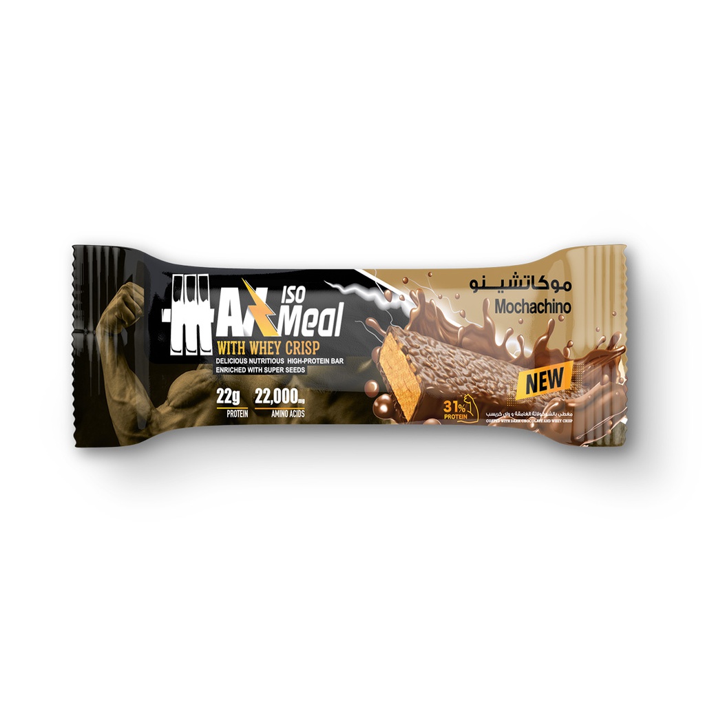 Max Muscle Max Iso Meal - Protein bar -70G-Mochachino | Maxmuscle Elite