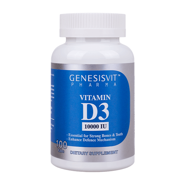 Genesisvit Pharma Vitamin D3 10000IU-100Serv.-100Tabs. | Maxmuscle Elite
