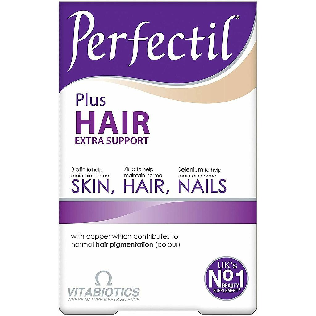 Vitabiotics Perfectil Plus Hair Extra Support-30Serv.-60Tabs ...