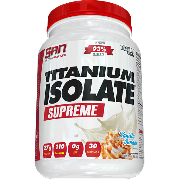 San Titanium Isolate Supreme 30Serv-897G-Vanilla Sundae | Maxmuscle Elite
