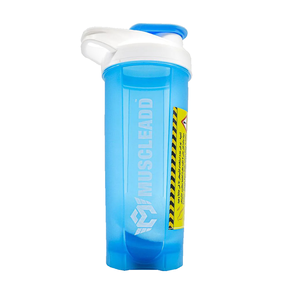 Muscle Add Shaker With plastic shaking Ball-700Ml-Blue&White ...