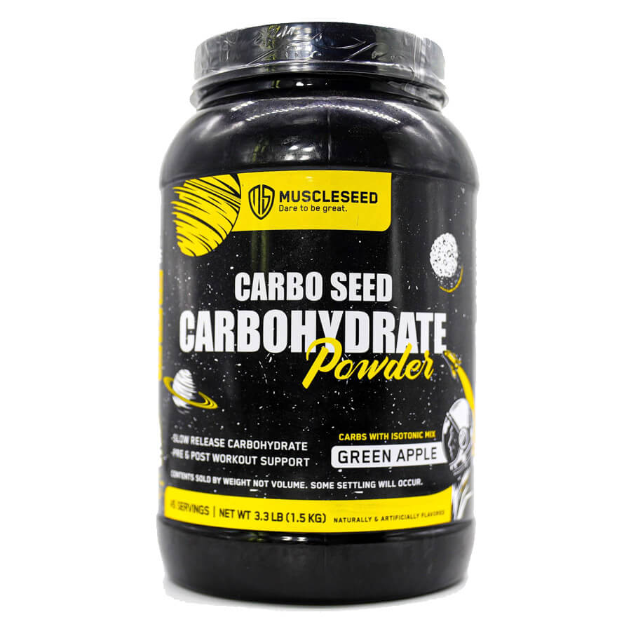 Muscleseed Carbo seed With Isotonic Mix-45Serv.-1.5KG-Green Apple ...