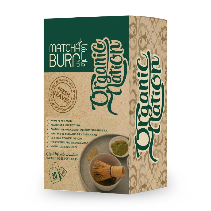 Organic Nation Matcha Burn-20Serv.-20Packs | Maxmuscle Elite