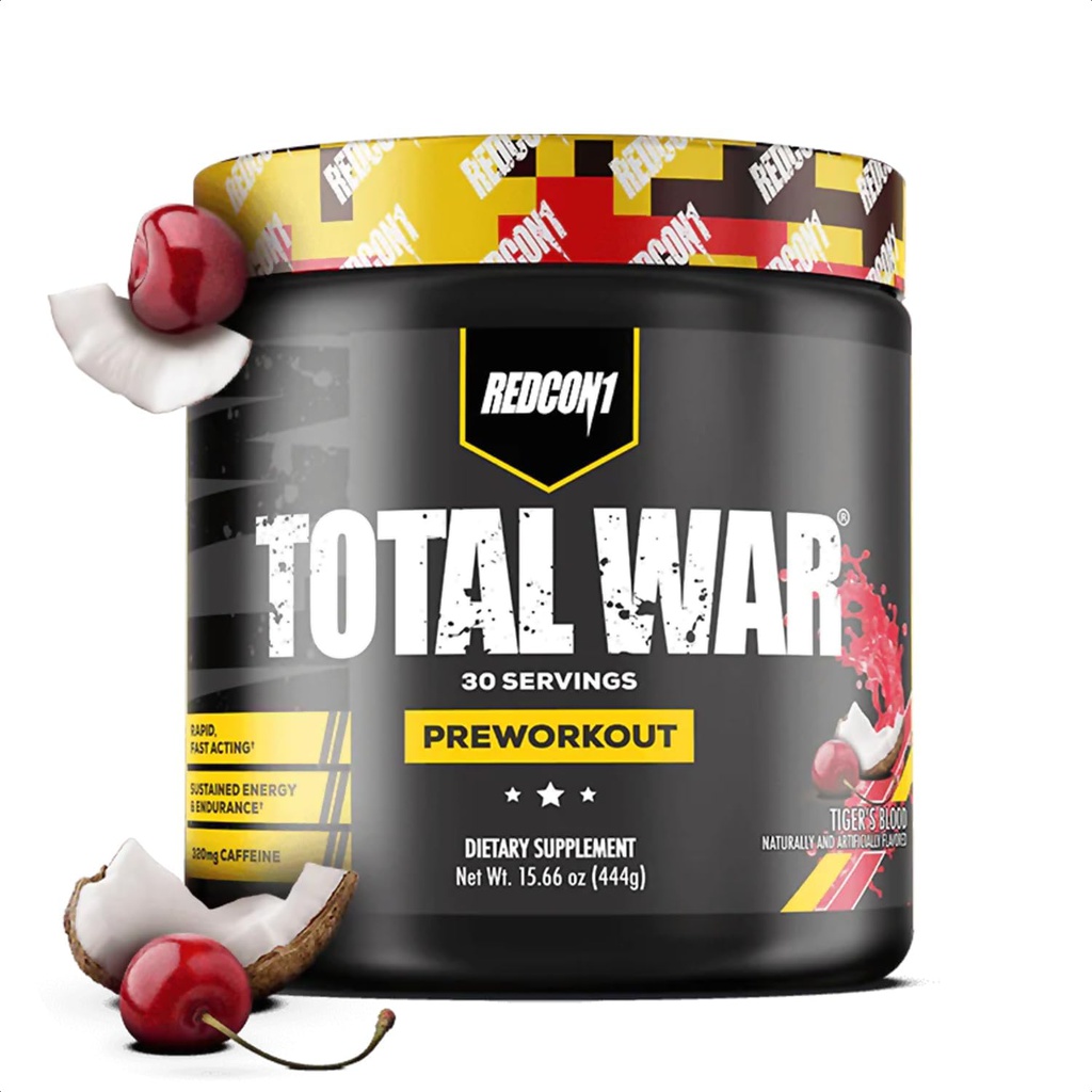 Redcon1 Total War Preworkout -30Serv.-444G-Tiger's Blood | Maxmuscle Elite