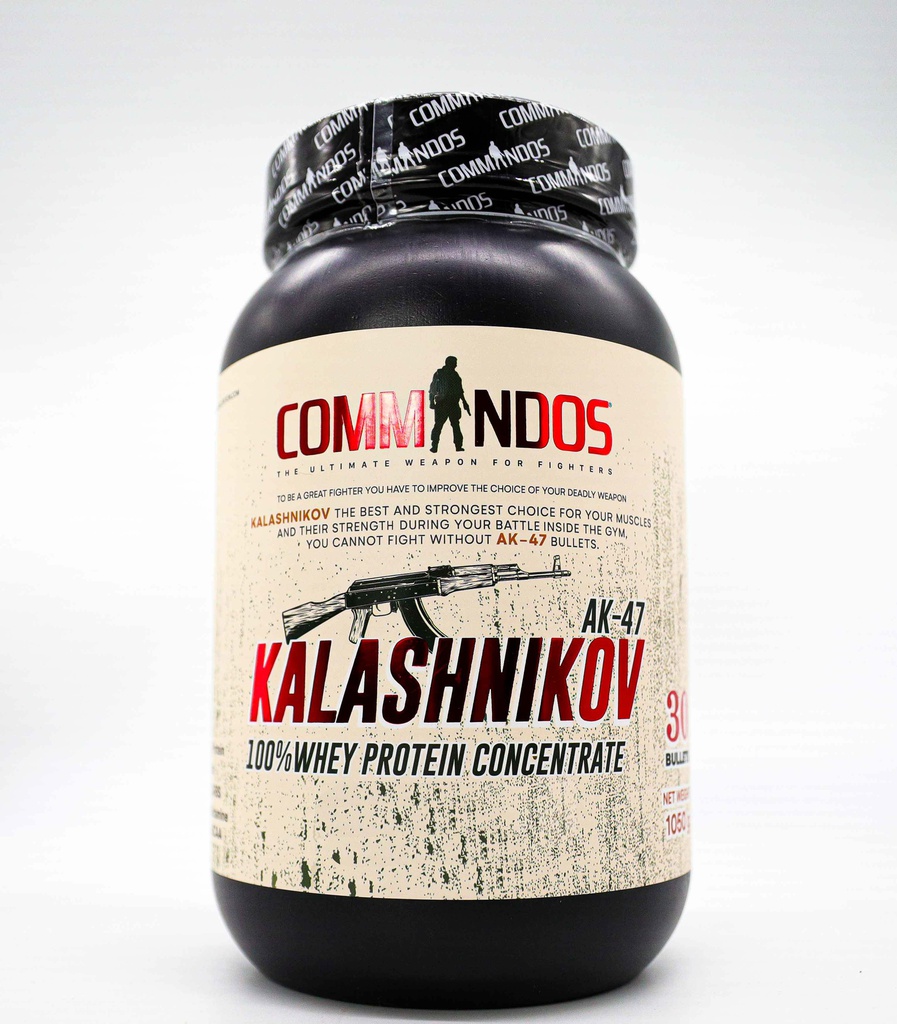 Commandos Kalashnikov AK-47 Whey Protein-30BULLETS-1050G-Strawberry ...
