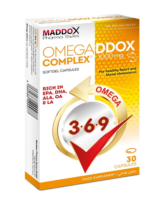 Maddox Pharma Swiss Omega Ddox Complex 1000Mg-30Serv.-30Caps ...