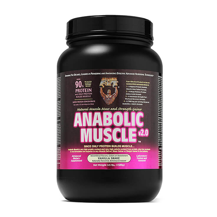 Healthy N' Fit Anabolic Muscle Natural Mass Gainer V2.0-7to14Serv ...