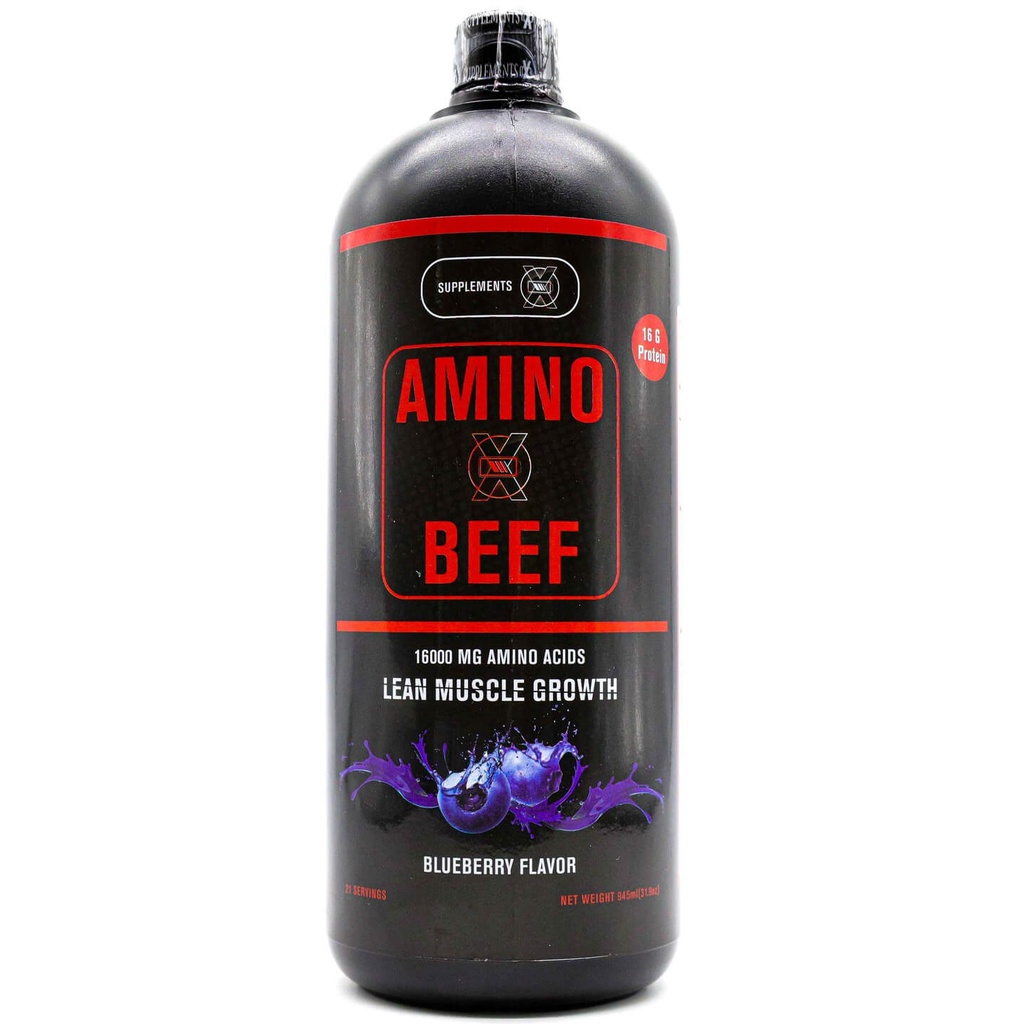 Supplement X Liquid Amino Beef-945Ml-21Serv.-Blueberry | Maxmuscle Elite