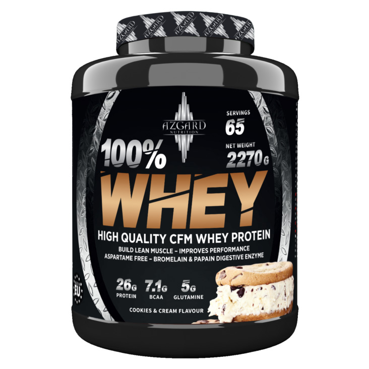 Azgard Nutrition 100% Whey High Quality CFM Whey Protein-65Serv.-2270G ...
