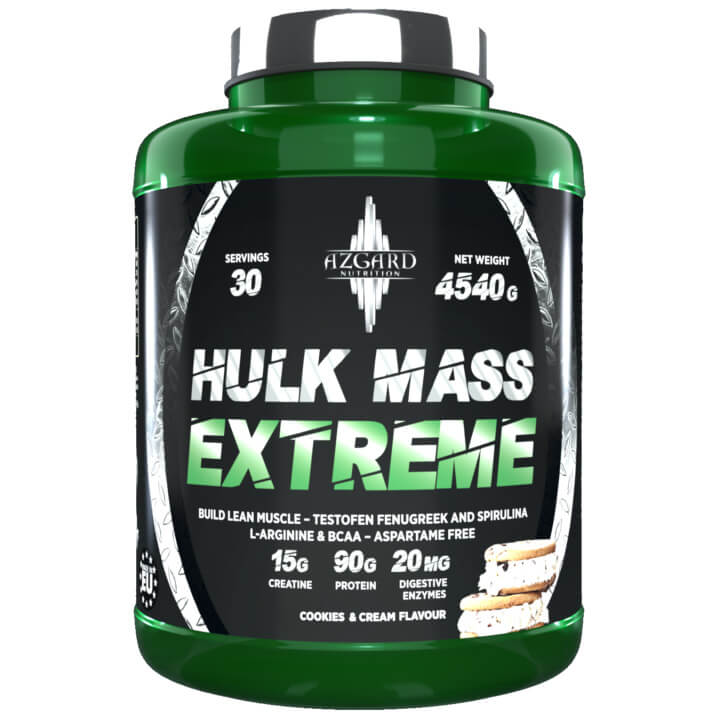Azgard Nutrition Hulk Mass Extreme-30Serv.-4540G.-Cookies&Cream ...