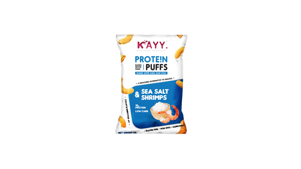 Kayy Protein Puffs-70G.-Sea Salt & Shrimps | Maxmuscle Elite