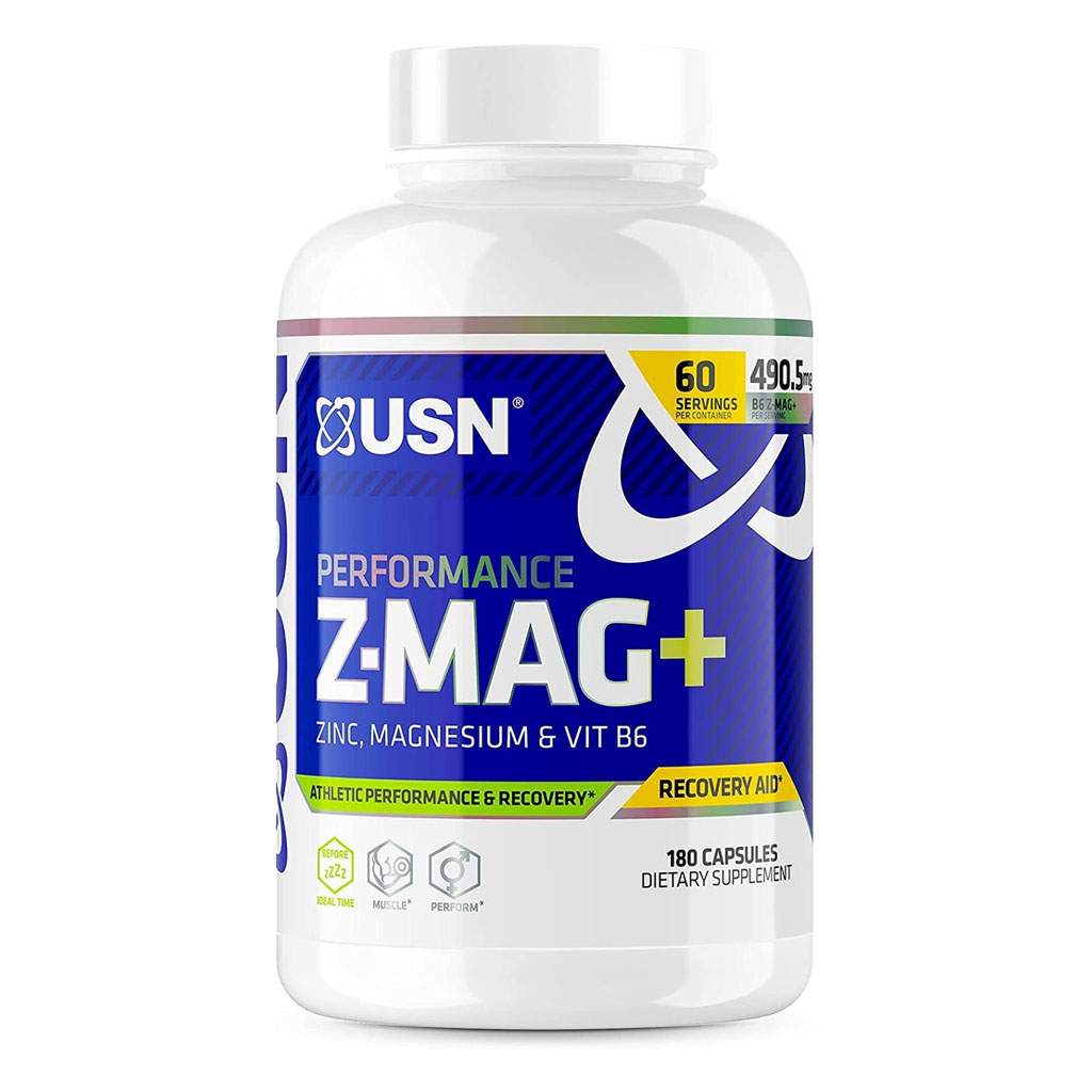 Usn Performance Z-Mag+Zinc,Magnesium & vit b6.-60Serv.-180Caps ...