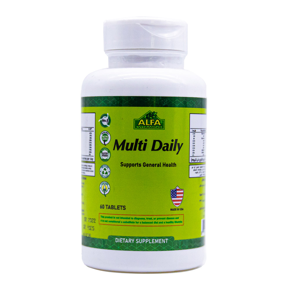Alfa Vitamins Multi Daily Supports General Health-60Serv.-60Tablets ...