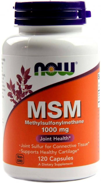 Now Foods MSM Methylsulfonylmethane 1000Mg Joint Health.-60Serv.-120Veg ...