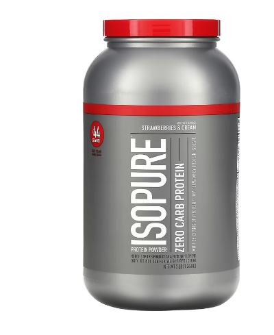 Isopure Zero Carb Protein Powder-44Serv.-1.36Kg.-Strawberries&Cream ...