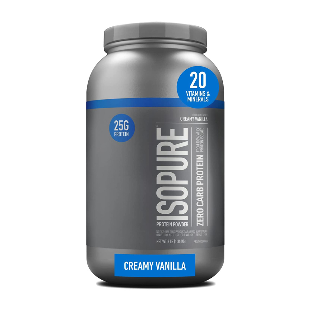 Isopure Zero Carb Protein Powder-44Serv.-1.36Kg.-Creamy Vanilla ...