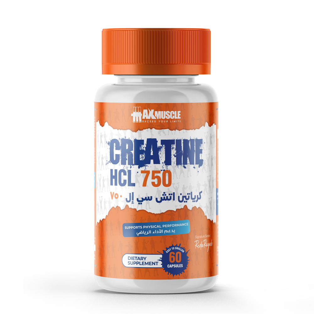 Max Muscle Creatine HCL 750-60Serv.-60Capsules | Maxmuscle Elite