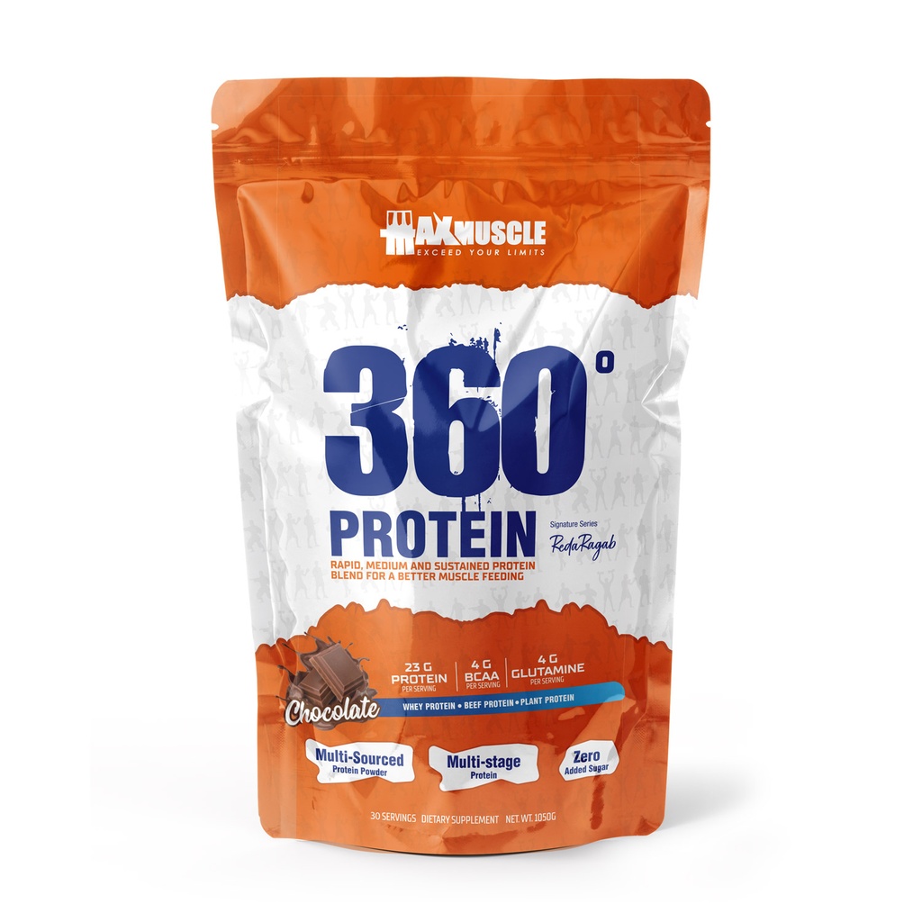 Max Muscle 360 Protein Powder Reda Ragab Signature-30Serv.-1050G ...