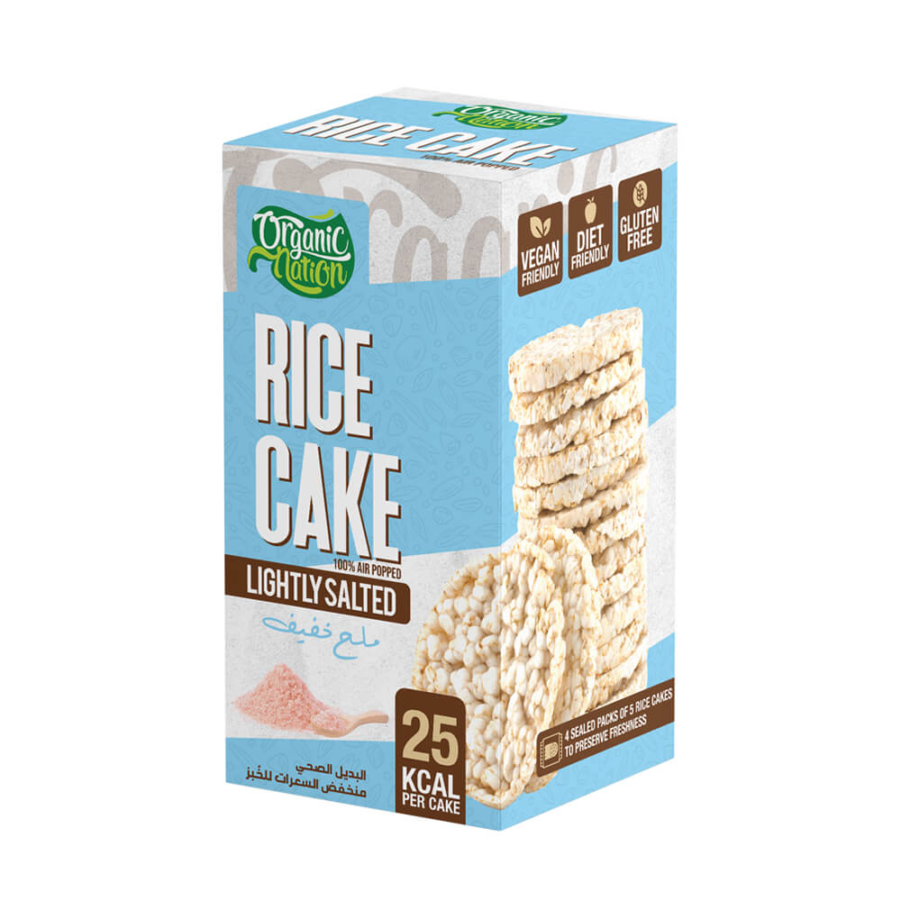 Organic Nation Rice Cake-20Pices-120G.-Lightly Salted | Maxmuscle Elite