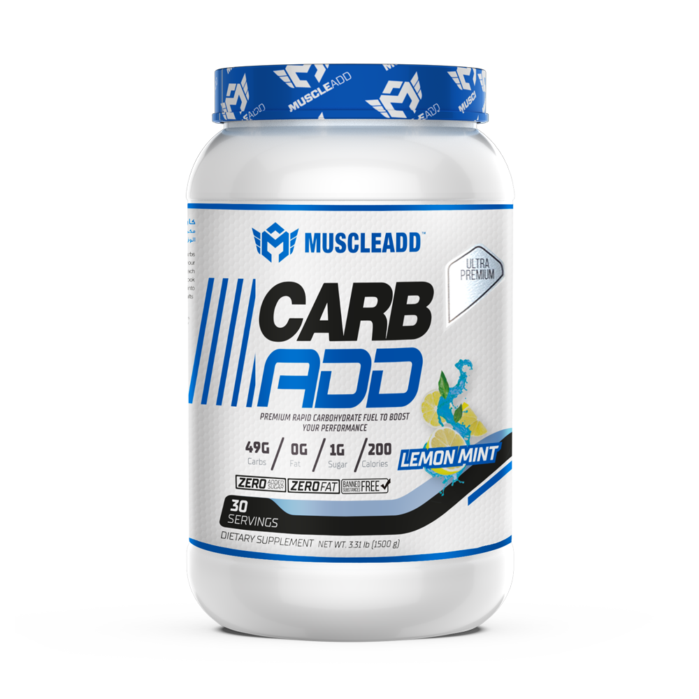 Muscle Add Carb Add-30Serv.-1500G-Lemon Mint | Maxmuscle Elite