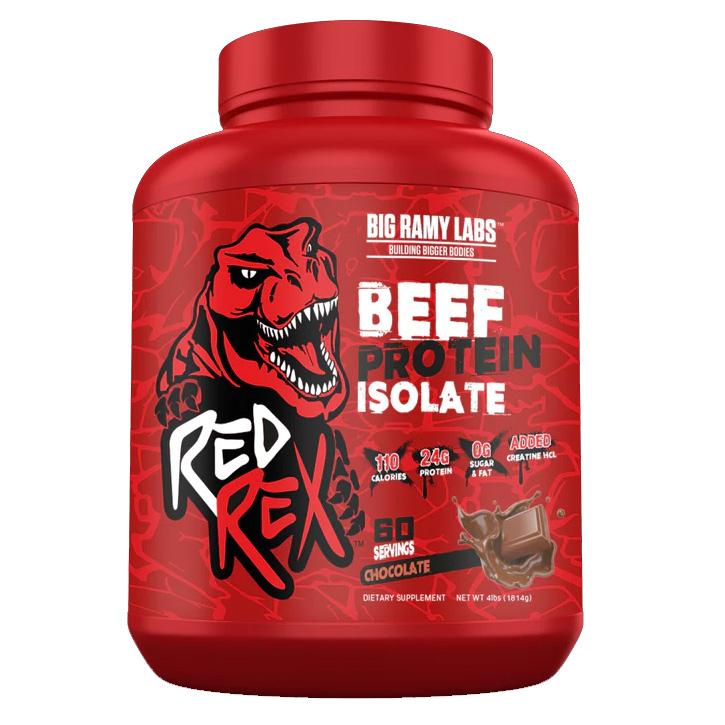 Big Ramy Labs Red Rex Beef Protein Isolate-60Serv.-1814G.-Chocolate ...