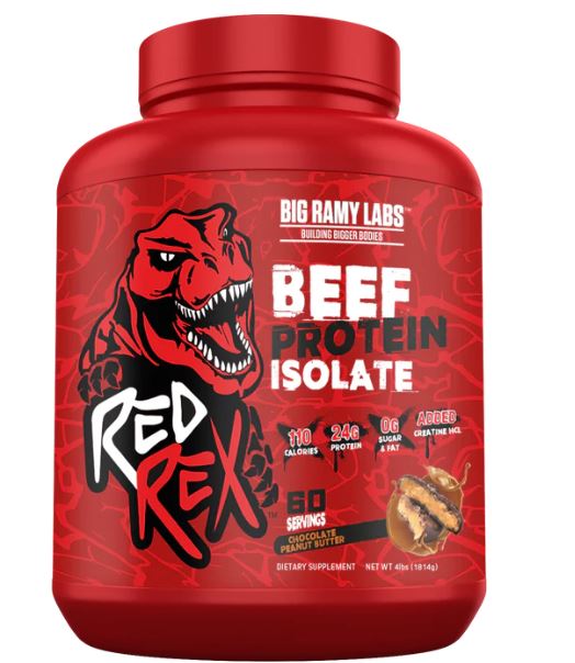 Big Ramy Labs Red Rex Beef Protein Isolate-60Serv.-1814G.-Chocolate ...