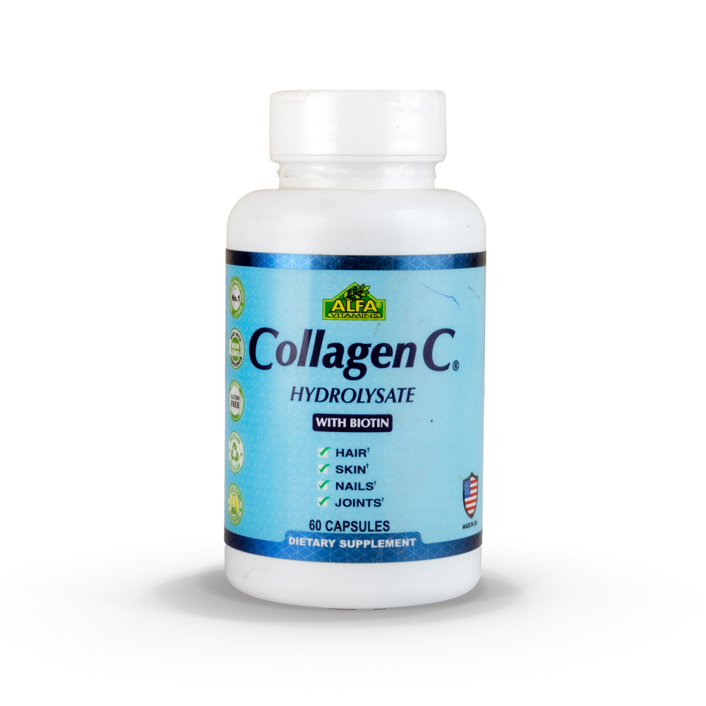 Alfa Vitamins Collagen C Hydrolysate With-20Serv.-60Capsules ...