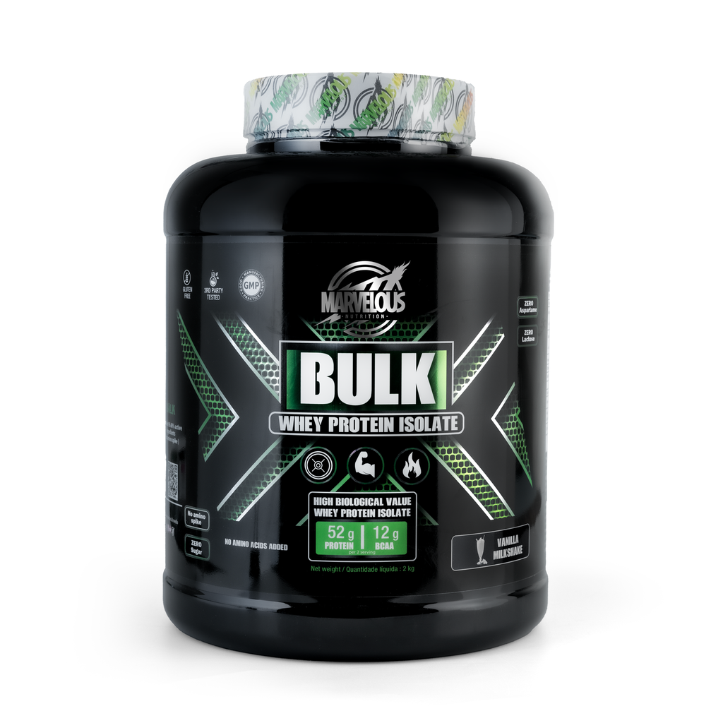 Marvelous Nutrition Bulk Whey Protein Isolate-67Serv.-2Kg.-Vanilla ...