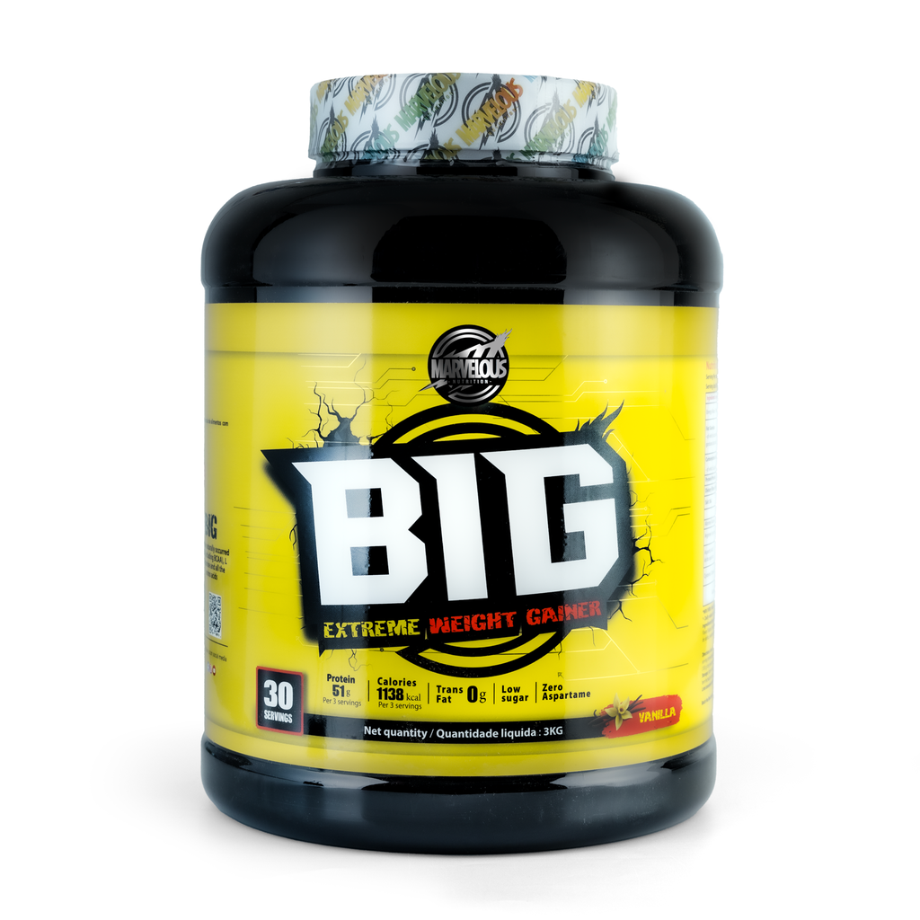 Marvelous Nutrition BiG Extreme Weight Gainer-30Serv.-3Kg.-Vanilla ...
