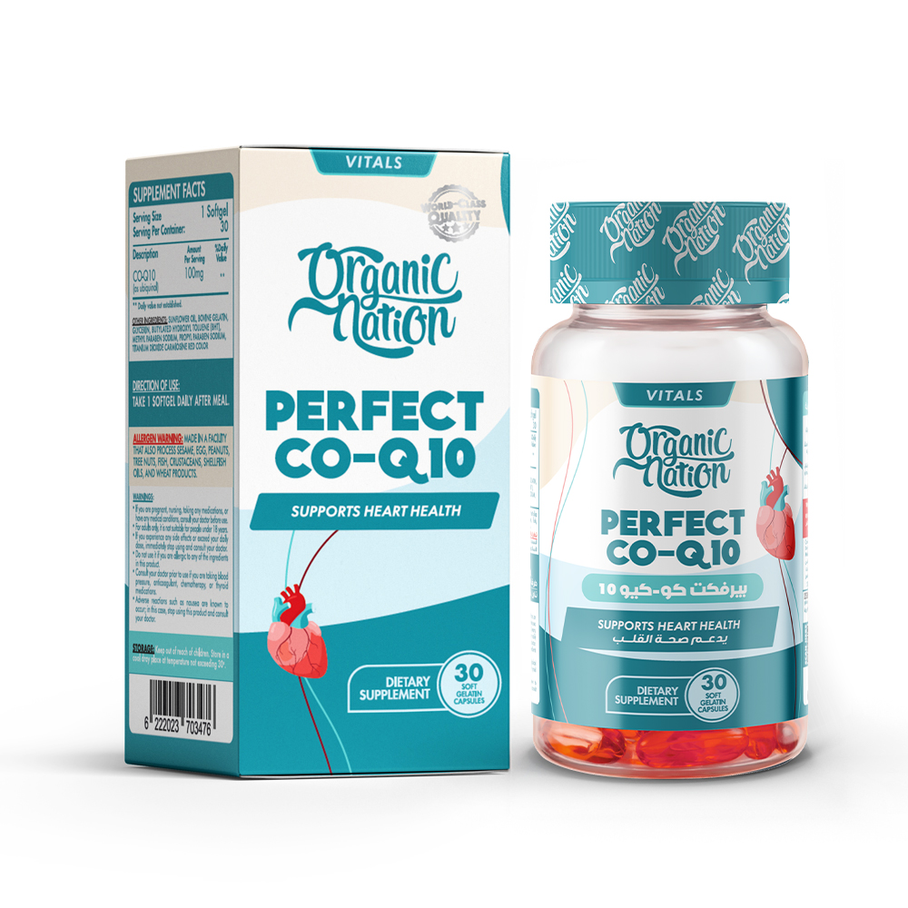 Organic Nation Perfect Co-Q10-30Serv.-30Soft Gelatin Capsules | Maxmuscle Elite