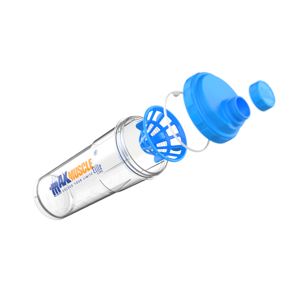 Max Muscle Shaker-1000Ml-Clear Blue | Maxmuscle Elite