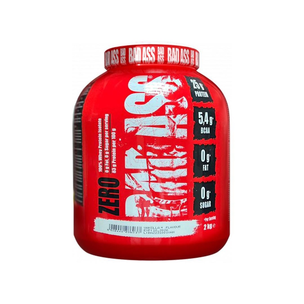 Bad Ass Zero Protein Isolate 66 Serving 2 kg Vanilla | Maxmuscle Elite
