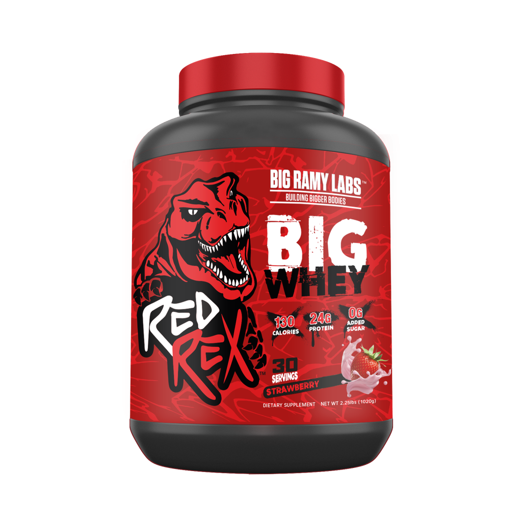 Big Ramy Labs Building Bigger Bodies Big Whey-30Serv-1020G-Strawberry ...