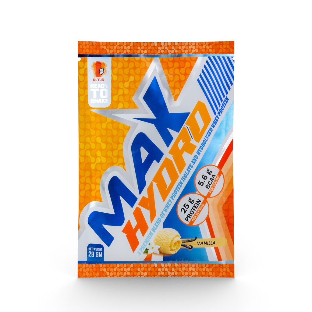 Max Muscle Max Hydro-1Serv.-29G-Vanilla | Maxmuscle Elite