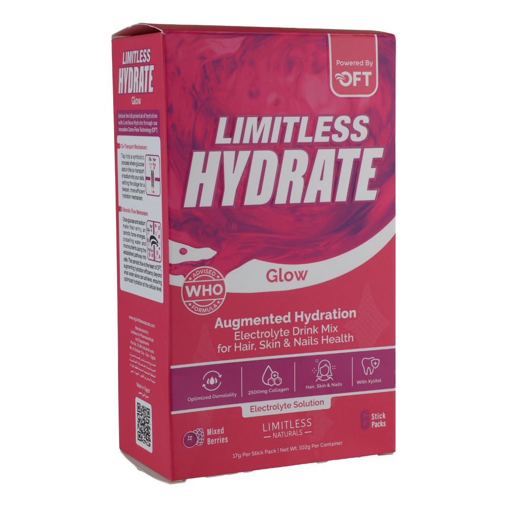 Limitless Hydrate Augmented Hydration Glow-6 stick packs-102G | Maxmuscle Elite